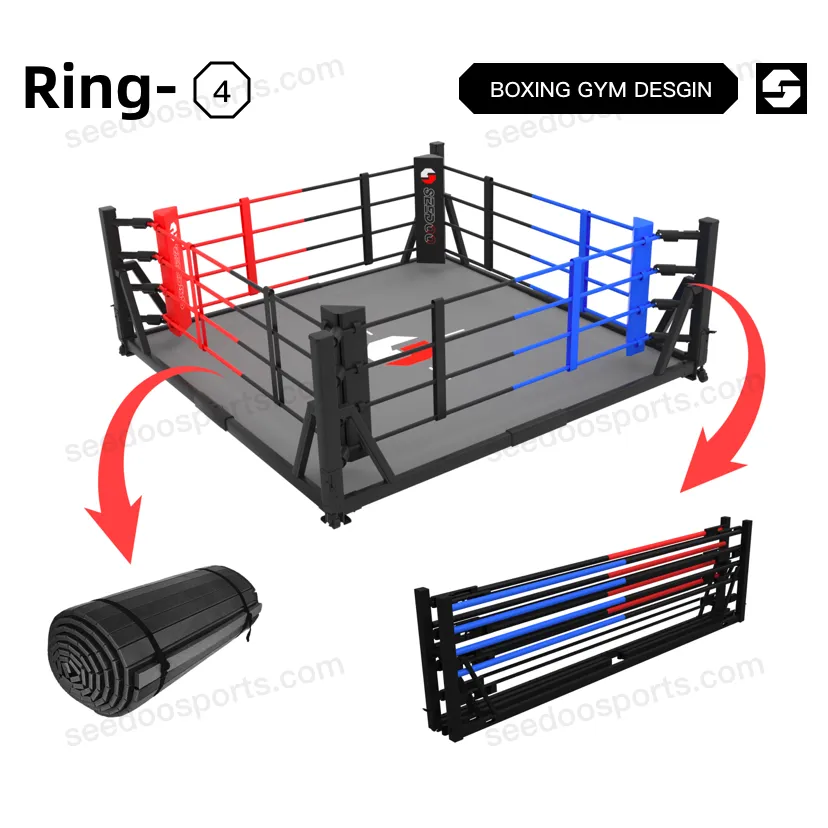 4x4M Foldable Boxing Ring